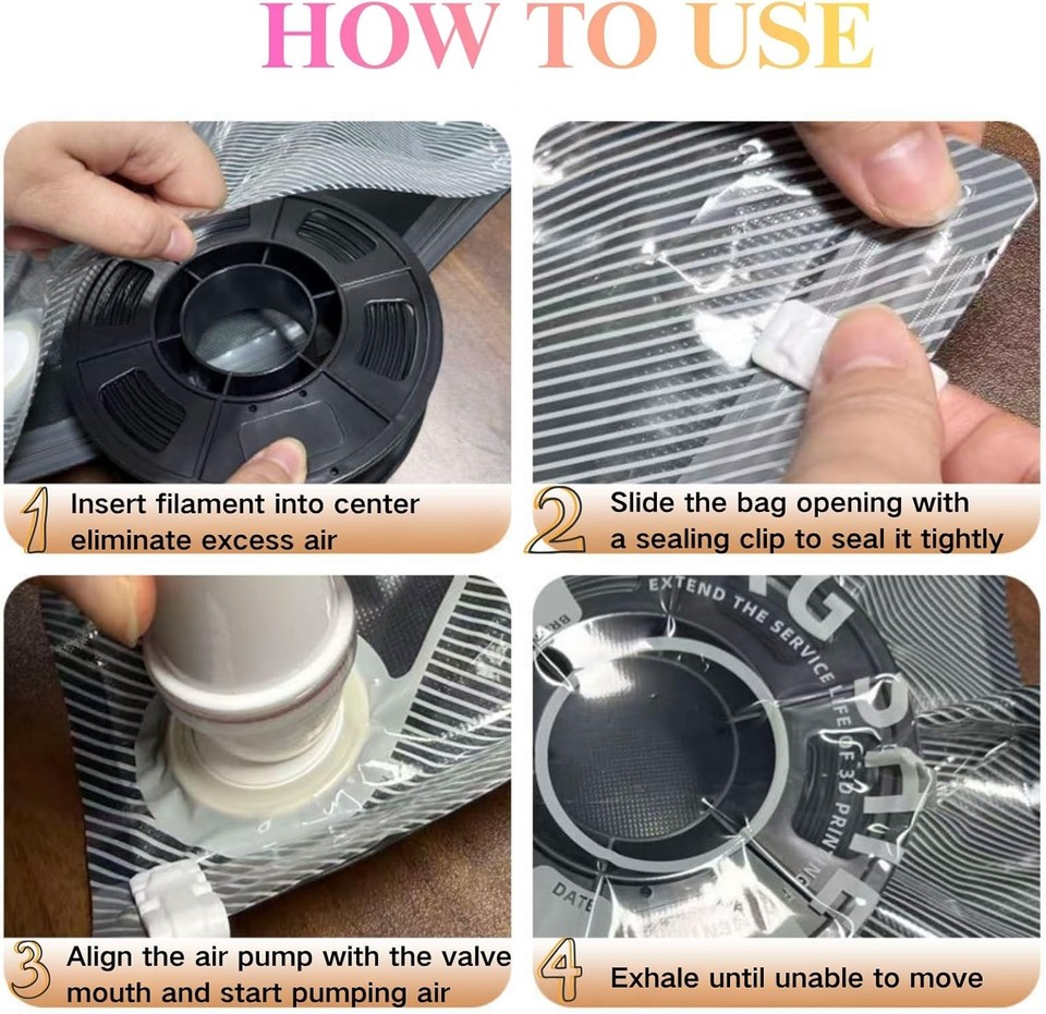 3D Printer Filament Storage Box Airtight Container for Filament ...