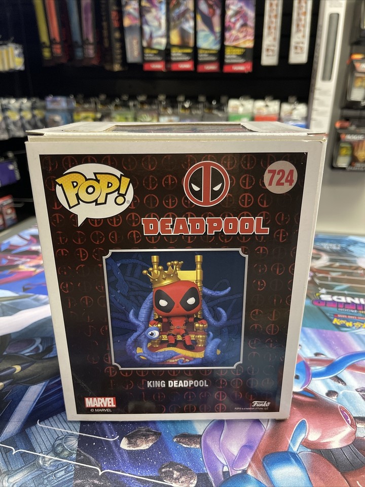 Funko Pop! Deluxe Marvel Heroes King Deadpool on Throne Vinyl Figure ...