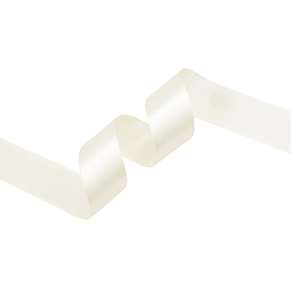 Solid Color Beige Satin Ribbon 1" X Continuous 100 Yards Ribbons ...