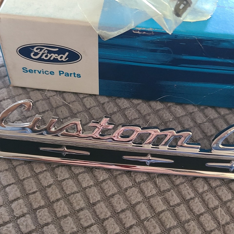 NOS 1967 1968 1969 Ford F-100 Pick Up Truck Custom Cab Emblem OEM 67 68 ...
