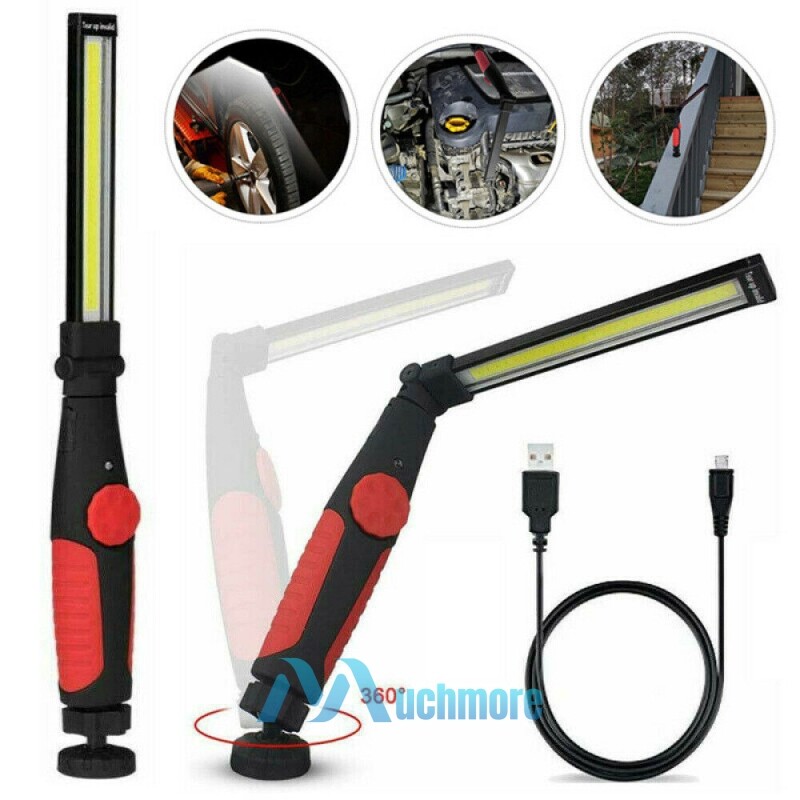 90000LM Rechargeable LED COB Work Light Mechanic Flashlight Lamp ...