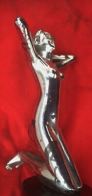 *RARE 1920's Art Deco Chrome Plated Speed Nymph Car Mascot | eBay UK