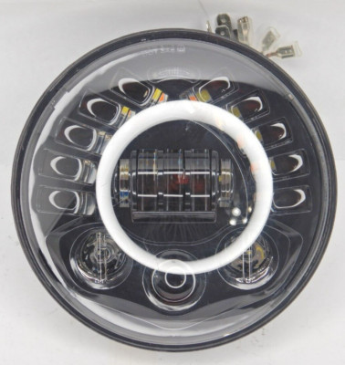 REPLACEMENT - 7" LED Motorcycle Round Headlight Front Light Universal ...