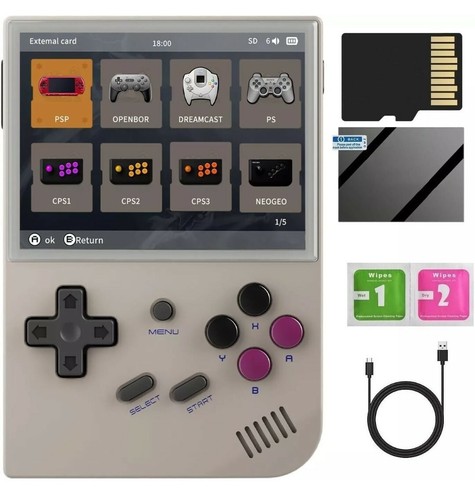 Anbernic RG35XX Handheld Game Console Retro Gray | eBay