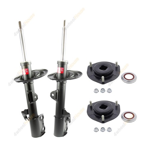 2 x KYB Shock Absorbers Strut Top Mount Kit Front 339231 339230 KSM7107 ...