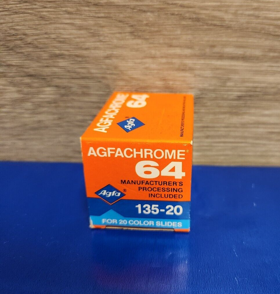 Agfa Agfachrome 64 Color Slide Film 35mm Roll 20 Exposures Vintage 1986 ...