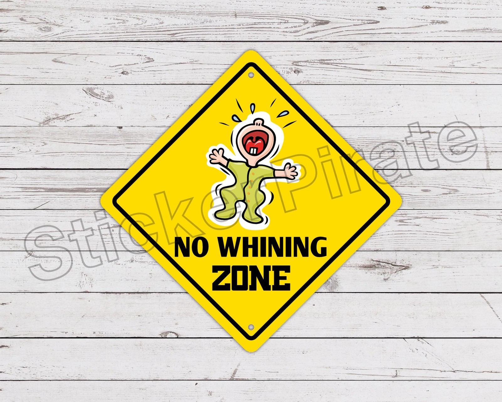 *Aluminum* No Whining Zone Funny Metal Novelty Sign 12"x12" | eBay