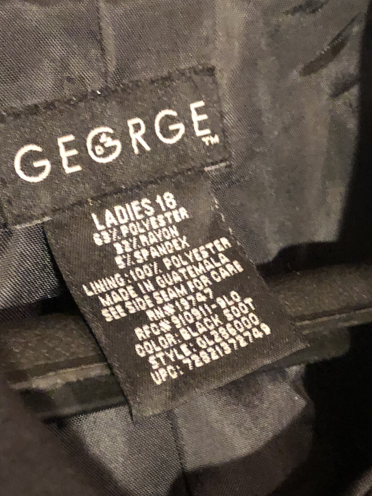 George 3 Button Black Blazer Coat Jacket Size 18 | eBay