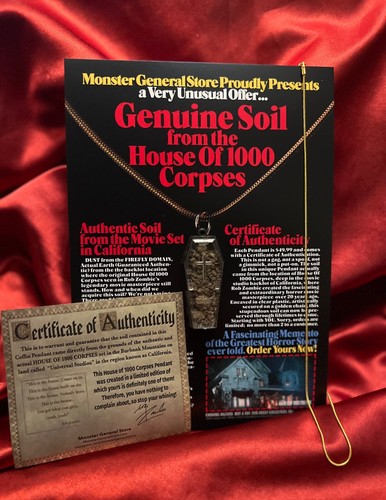 SALE- MGS Genuine Soil From the House of 1000 Corpses 1 Necklace ...