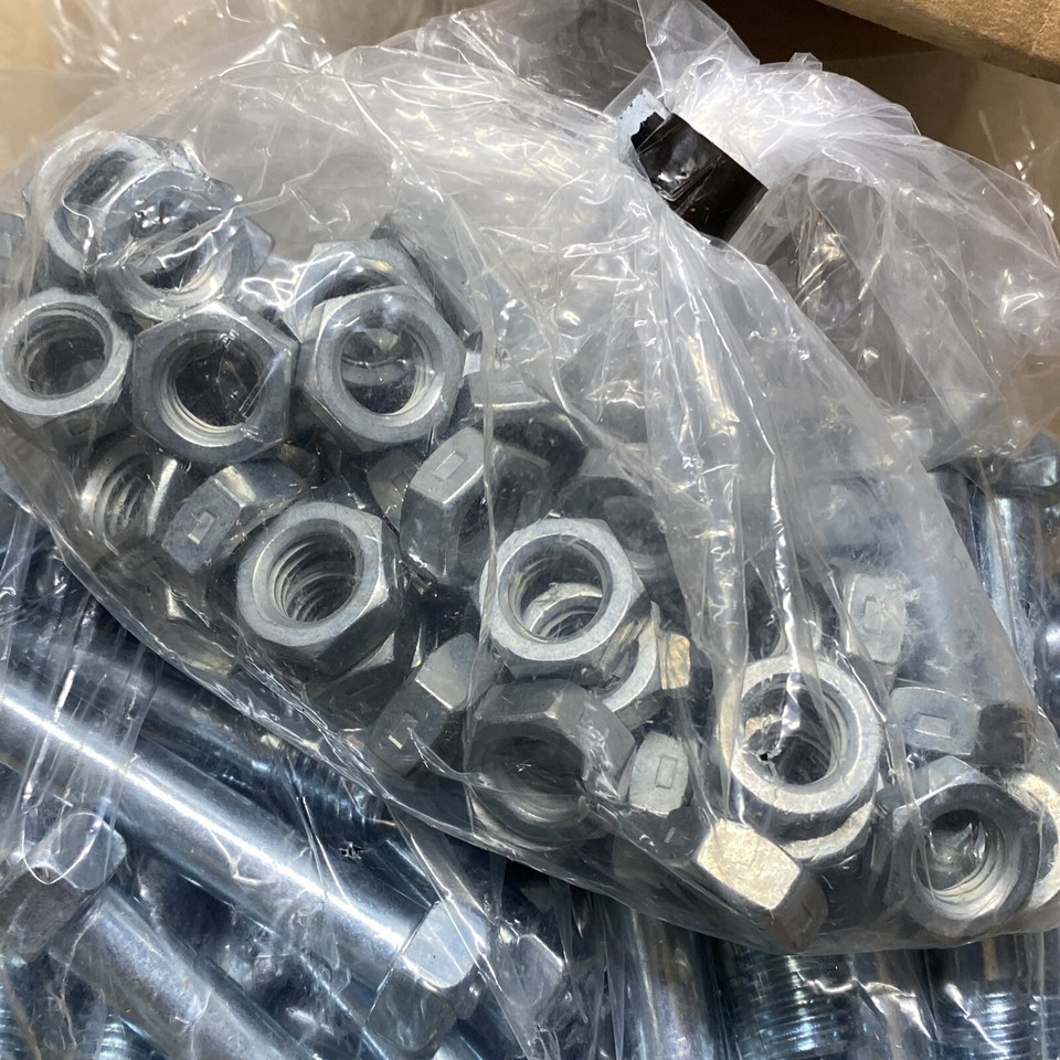 50 Colson 3-1/2 X 1/2-13 Greasable Bolts Nuts w Grease Fittings Caster ...