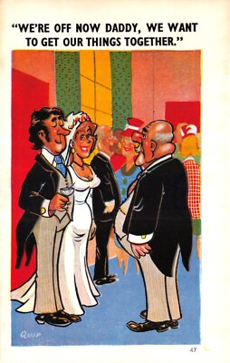 SAPPHIRE COMIC POSTCARD NO 47 WEDDING QUIP UNUSED GOOD PLUS VERY GOOD ...