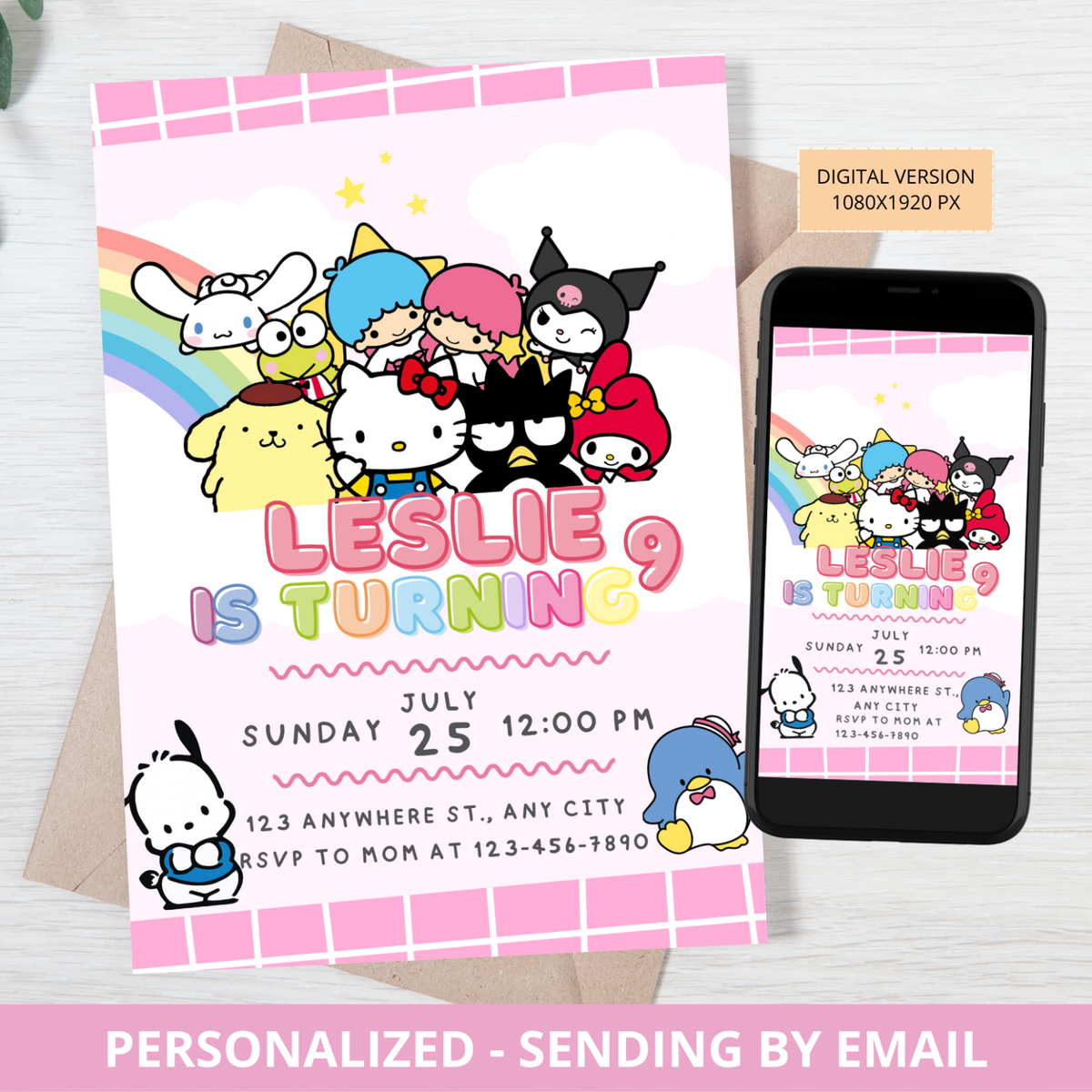 Hello Kitty Birthday Invitation Wording