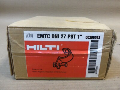 NEW HILTI EMTC DNI 27 P8T 1" CONDUIT CLIP COMBO BOX OF 50 "AK" | eBay