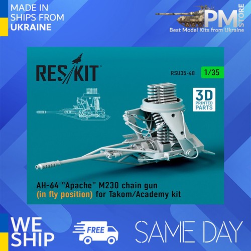 Reskit RSU35-0048 1/35 AH-64 "Apache" M230 chain gun for Takom/Academy ...