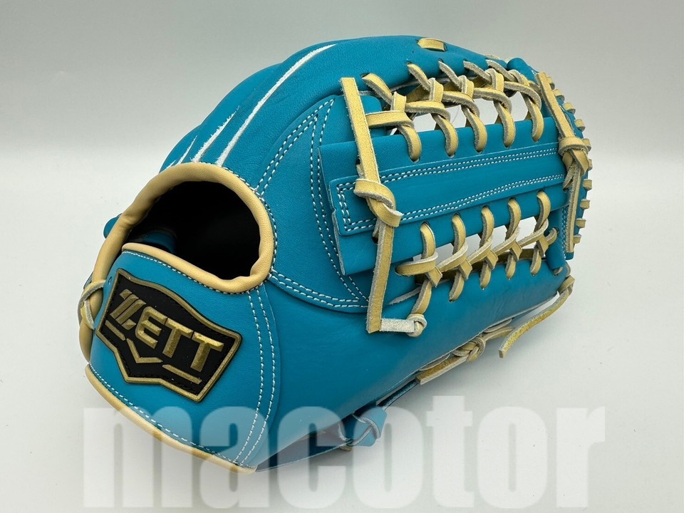 New ZETT Pro Model 12.5" Outfield Baseball Glove Macaron Blue Cream RHT T-Web | eBay