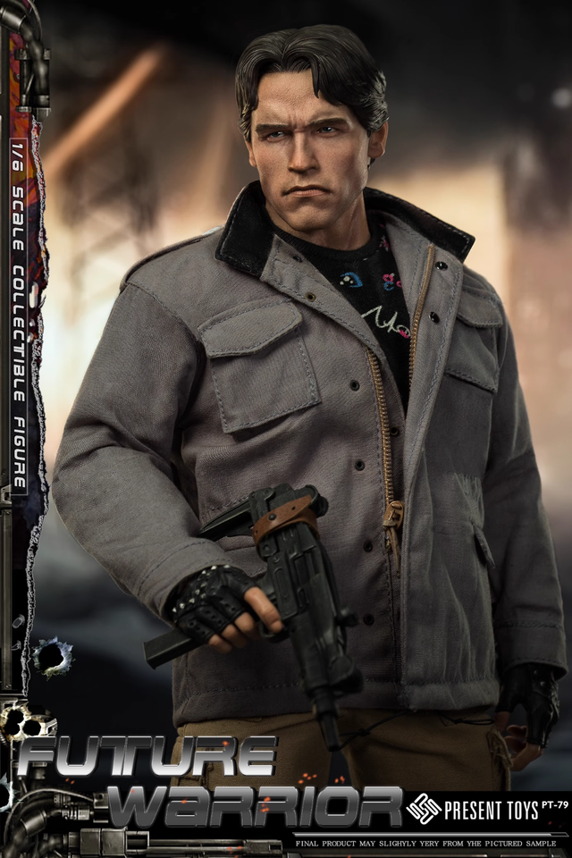PRESENT TOYS PT-sp79 1/6 Future Warrior T800 Arnold Action Figure ...