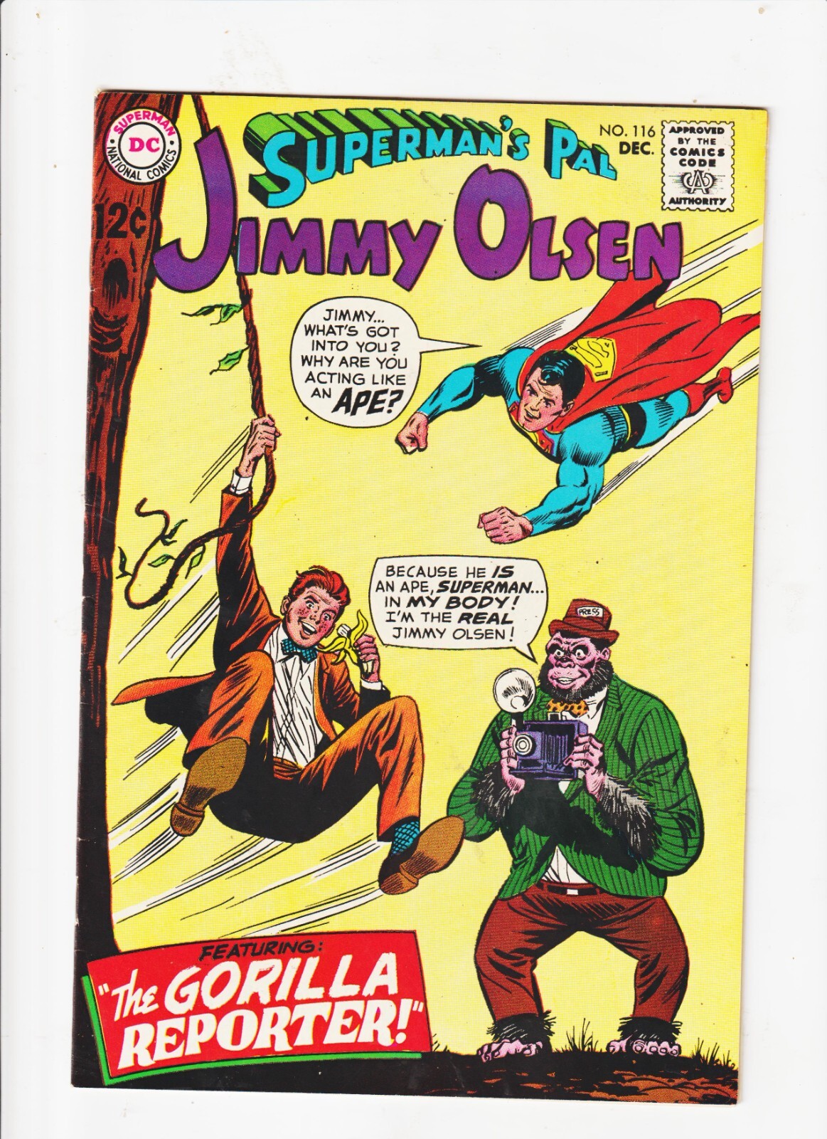 Superman'S PAL Jimmy Olsen 116 DC SILVER AGE COMIC 1968 C SWAN (9.2 ...