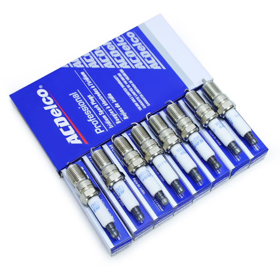 8PCS Round Ignition Coil Pack UF262 with Spark Plug and Wire For Chevy ...