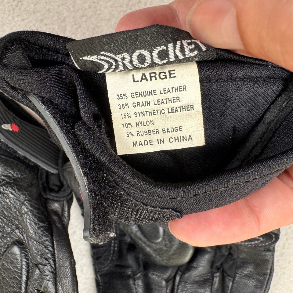 Honda Rocket Motorcycle Gloves Large Armored Knuckle Protection Riding ...