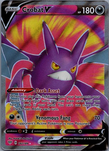 Crobat V 182/189 Darkness Ablaze Rare Ultra NM | eBay