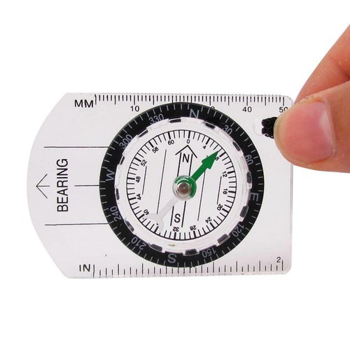 Military Compass Scale Ruler Baseplate Mini For Hiking Compass 2024 ...
