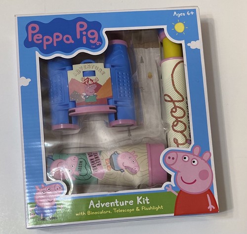 Peppa Pig Adventure Kit With Binoculars, Telescope, & Flashlight Age 4 ...
