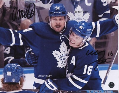 AUSTON MATTHEWS & MITCH MARNER - LEAFS Autographed Signed 8x10 reprint ...