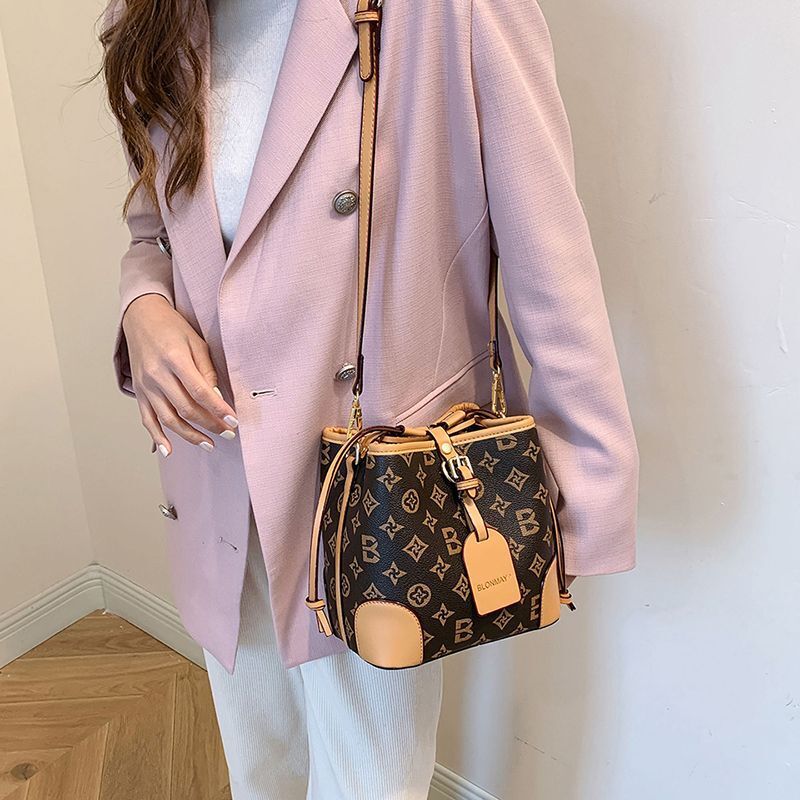 Women's Luxury Drawstring Bucket Bag，Shoulder Crossbody Bag Female ...