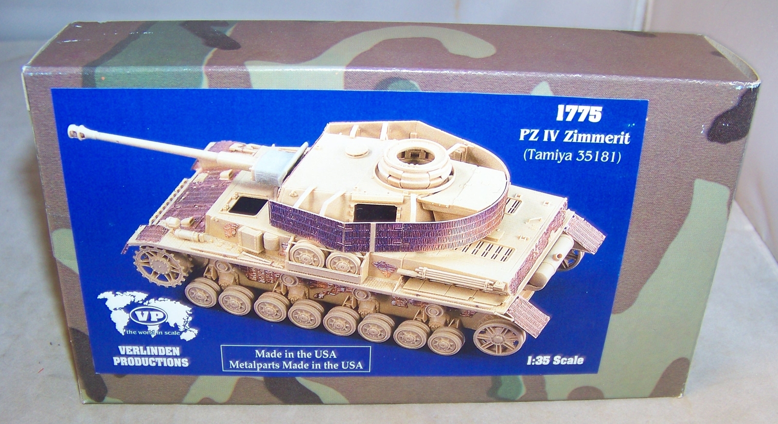 VERLINDEN 1:35 PANZERKAMPFWAGEN PANZER IV ZIMMERIT FOR TAMIYA RESIN ...