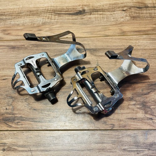 Vintage Berthet Lyotard 23 Road Pedals 9/16 Christophe Clips France ...