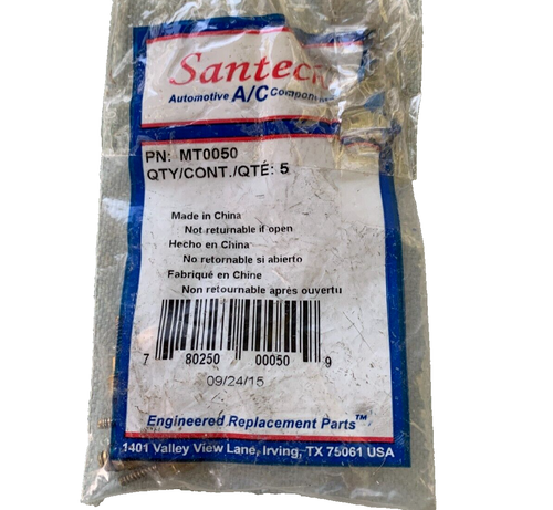 Santech Automotive A/C Line Components PN MT0050 Valve Core 5 Pieces ...