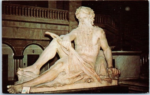 "Father of Waters" statue MUNICIPAL BUILDING Minneapolis, Minnesota MN ...