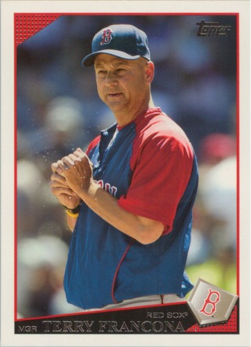 2009 Topps #8 Terry Francona Boston Red Sox Cleveland Guardians Future ...
