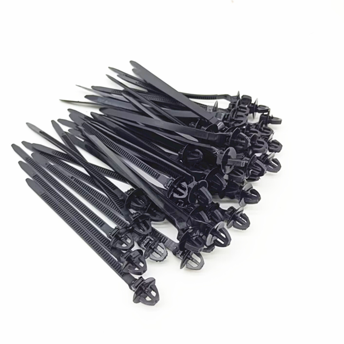 Accessory Nylon Cable Tie Car Zip Tie Wrap Push Rivet Clip Wiring Loom ...