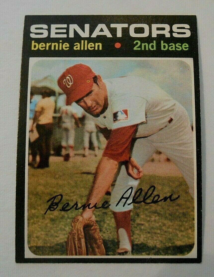 1971 Topps #427 BERNIE ALLEN Washington Senators EXMT+/NM 7 | eBay