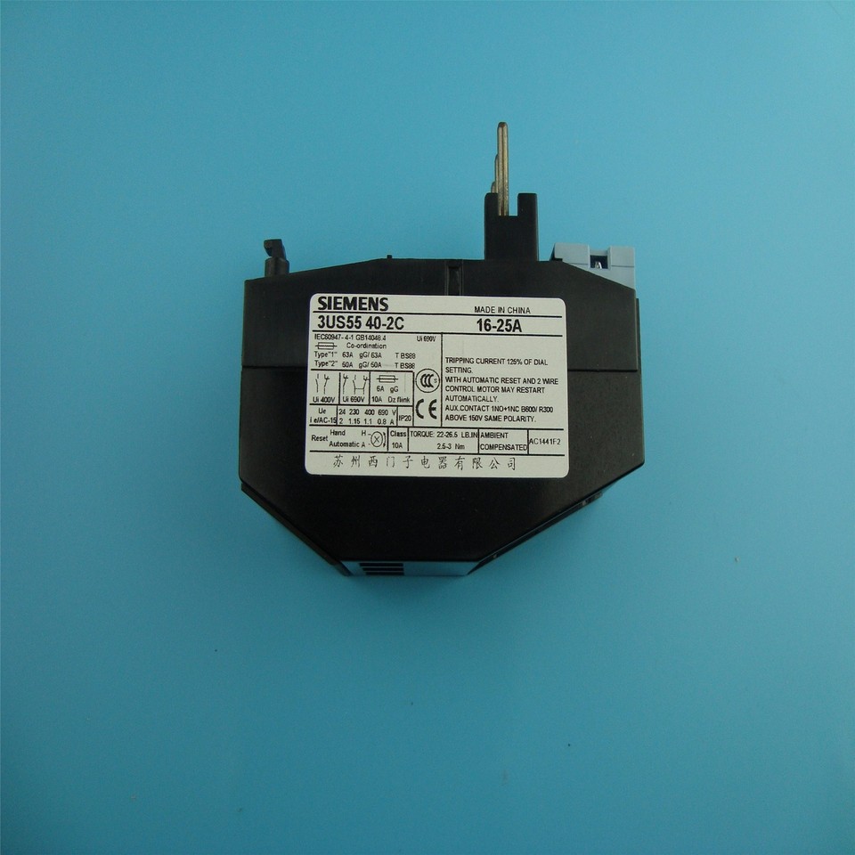 1pc New Siemens Thermal Overload Relay 3US5540-2C 16-25A FAST SHIP | eBay