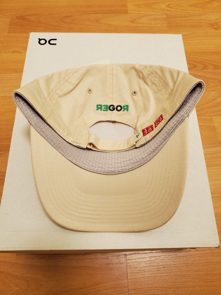 Uniqlo RF Cap - Roger Federer Hat - 2021 Doha Qatar - Off White with ...