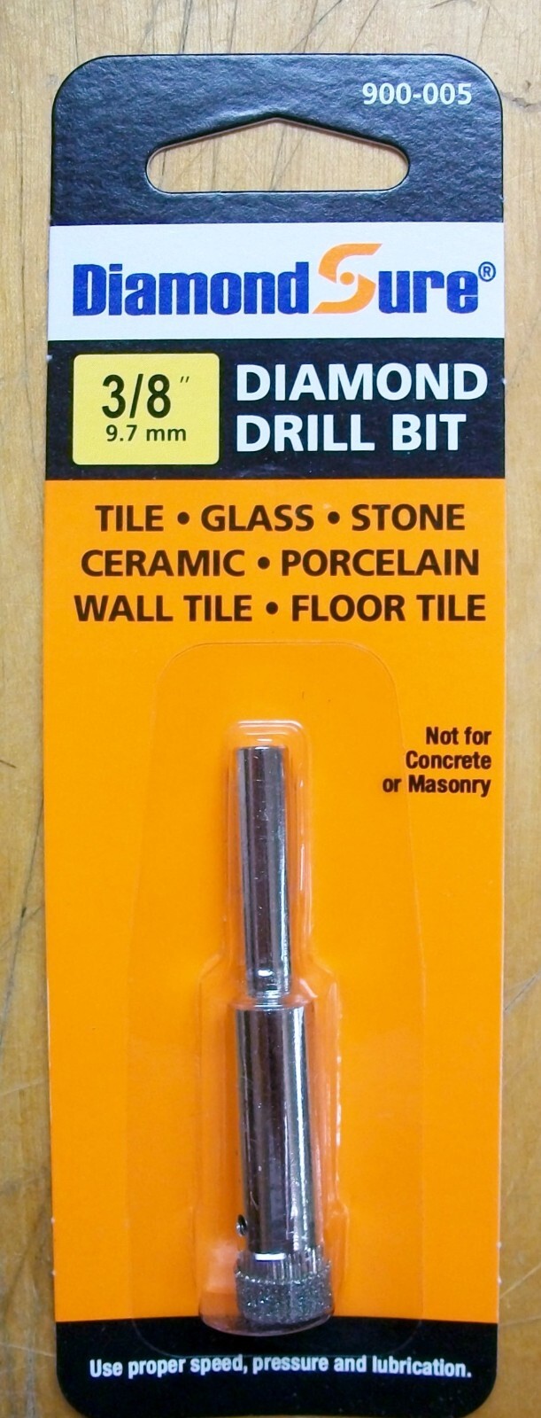 3/8" Diamond Hole Saw For Tile Glass Stone Ceramic DiamondSure, 900-005 ...