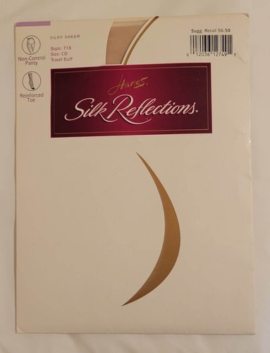 Hanes Silk Reflections Thigh Highs Silky Sheer Travel Buff Size CD ...