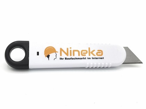 Cuttermesser Sicherheits Cutter Paket Messer Kartonmesser weiß-schwarz ...