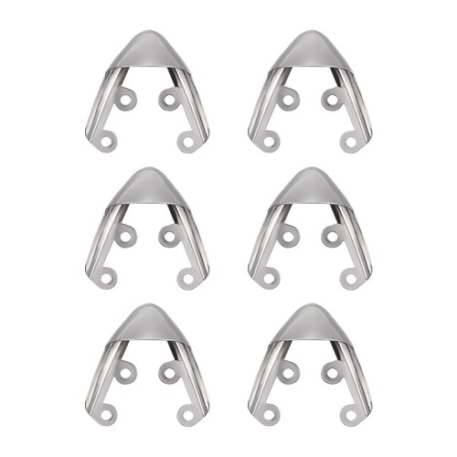 3pair Shoes Pointed Protector 1.5"x1.5"x0.71" Metal Toe Tip Cover ...
