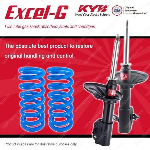Front KYB EXCEL-G Shock Absorbers + Standard Coil Springs for MAZDA 323 ...