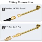 2 Way Connection Heavy Duty Air Chuck Set 1/4" Female NPT Closed Ball ...