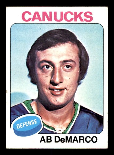 1975 Topps Hockey #78 Ab Demarco EX/MT *d2 | eBay