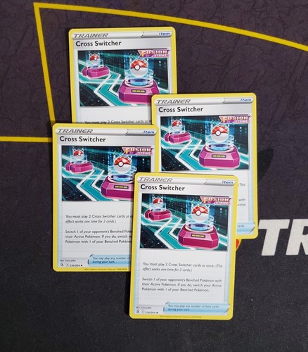 4x Pokémon TCG Cross Switcher Fusion Strike 230/264 Uncommon NM/M ...