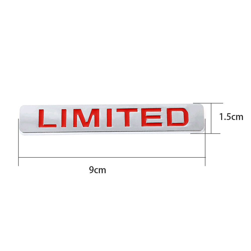 1x 3D LIMITED Logo Sticker Car Accessories Body Trunk Metal Emblem ...