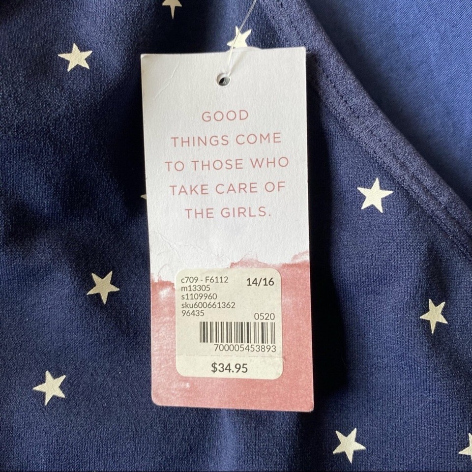 Lane Bryant Cacique Red, White and Blue Patriotic Racerback Bralette ...