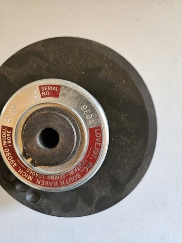 LOVEJOY 21401 7/8" BORE, 6" OD, SPRING LOADED VARIABLE SPEED PULLEY 4. ...