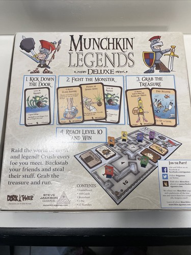 Munchkin Deluxe Board Game Steve Jackson Games Damage Box 1st Ed 2nd ...