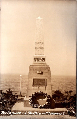 Vintage Postcard RPPC Birthplace of Seattle Monument Washington E1 | eBay